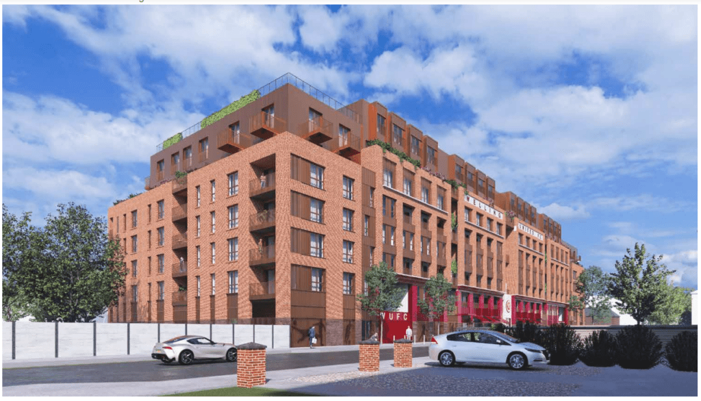 A new football stadium and 104 homes were submitted for Welling ...