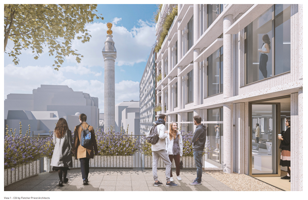 Plans in for new Monument office building – Constructing London